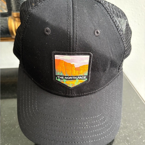 The North Face | Other | The North Face Black Cap With Vibrant Patch ...